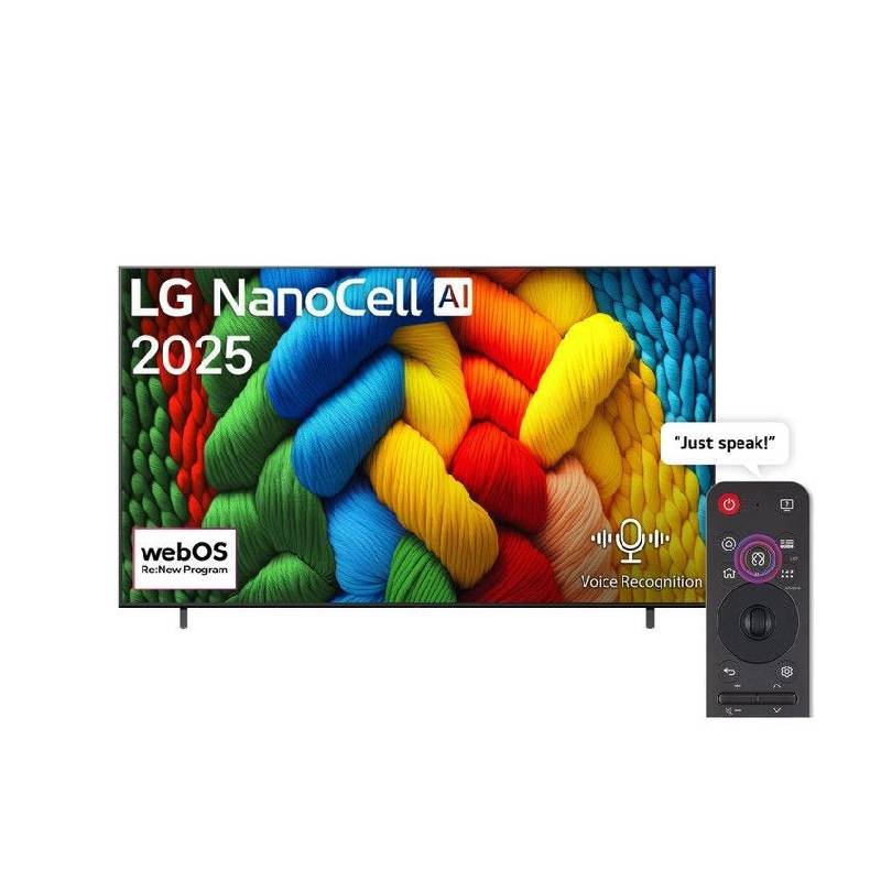 LG TV 50 Inch NanoCell AI NANO80 4K UHD Smart 50NANO80A6A
