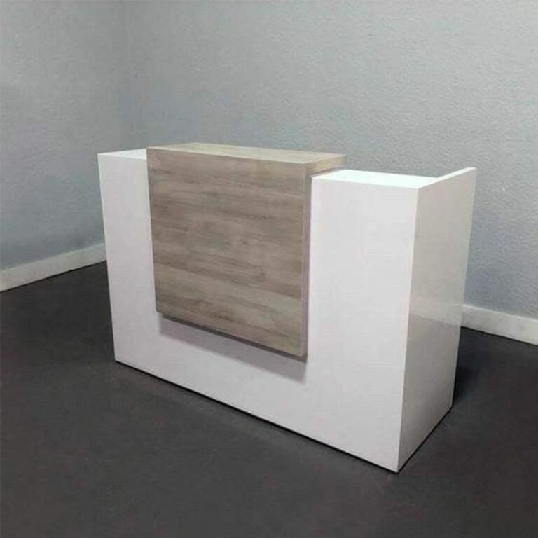 White MDF Counter 120 Cm With HPL Coating – Model ANT.0075